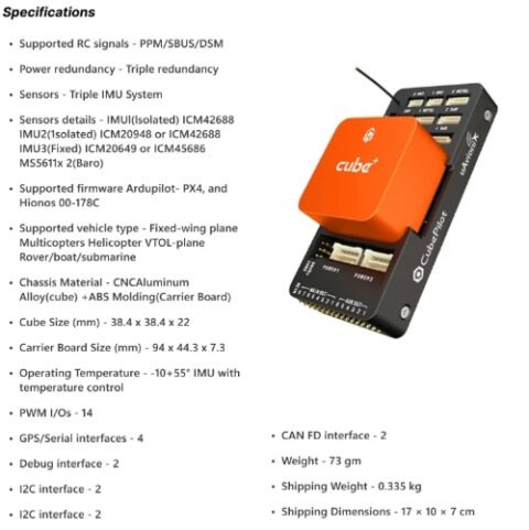 Hex Pixhawk Cube+ Flight Controller Autopilot | RC Delhi